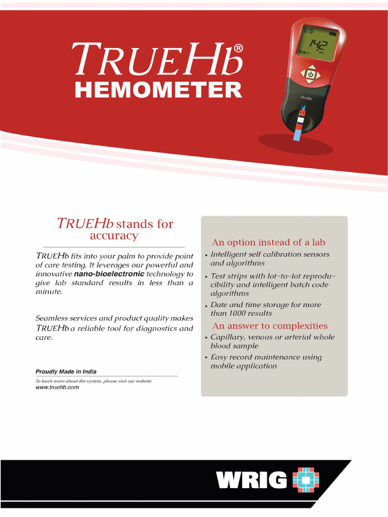 True HB Hemoglobin Meter | PDF