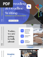 Copy Reading Headline Writing Exercises | PDF