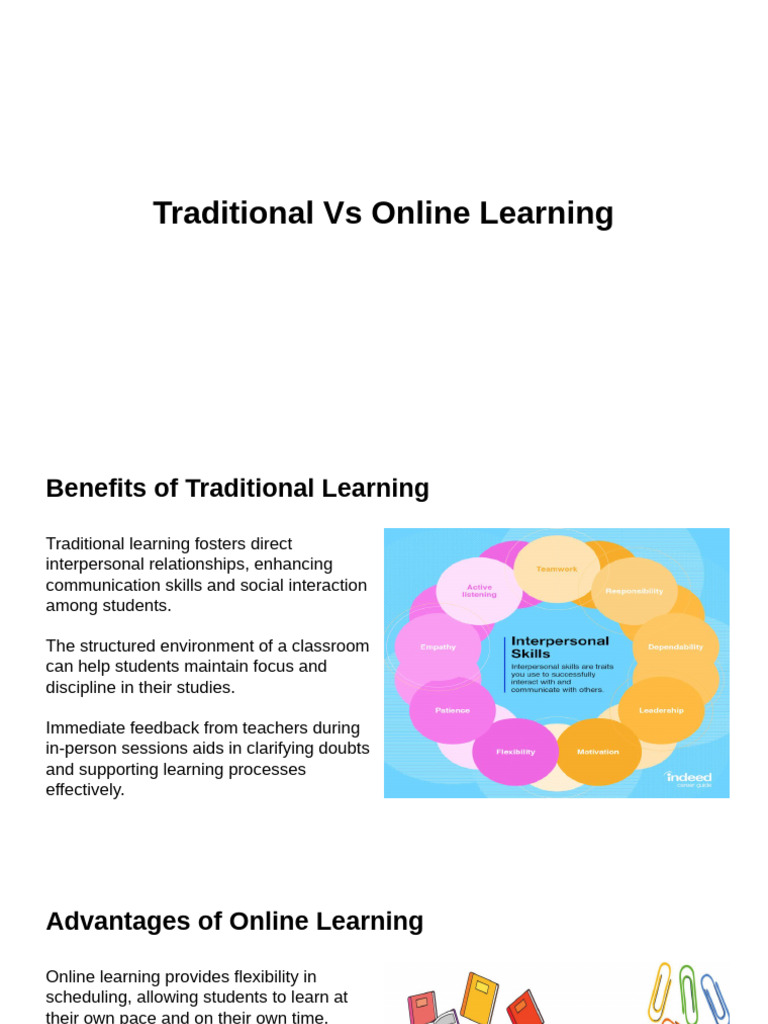 Survey On Traditional Vs Online Learning | PDF