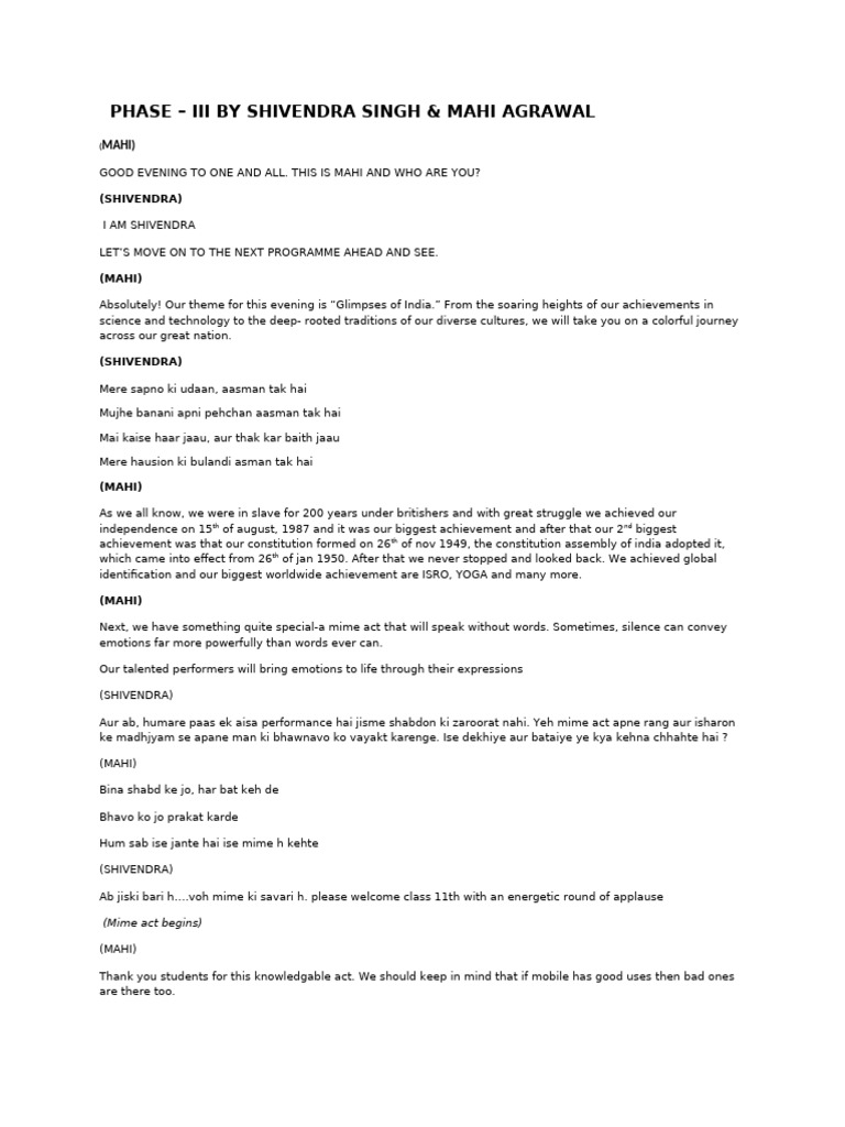 PHASE 3 | PDF | Dances | Performing Arts