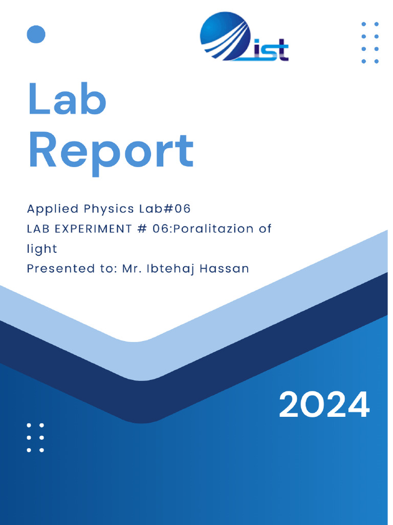 Polarization of Light Experiment 09 Report.pdf | PDF | Polarization (Waves) | Light