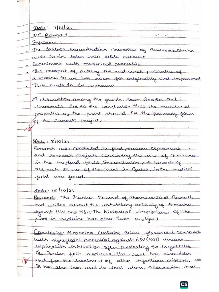 Scientific Logbook | PDF