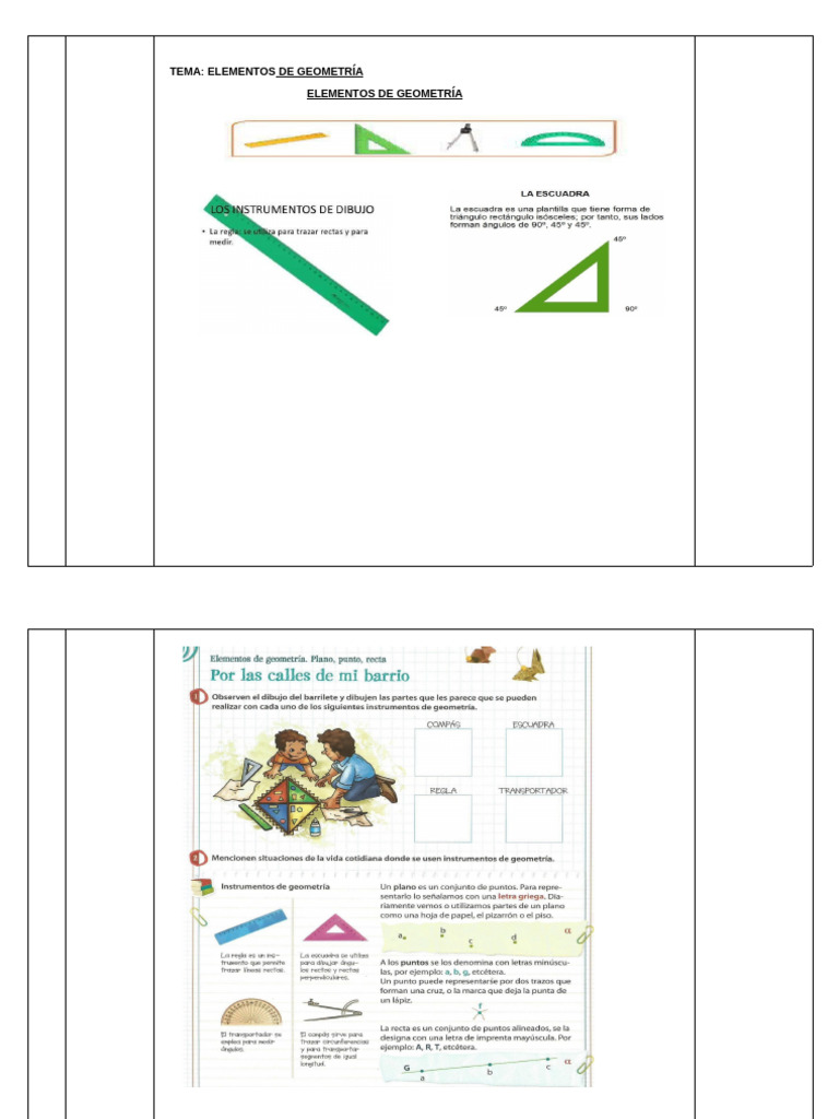 Geometría 5 Grado Final | PDF | Ángulo | Perpendicular