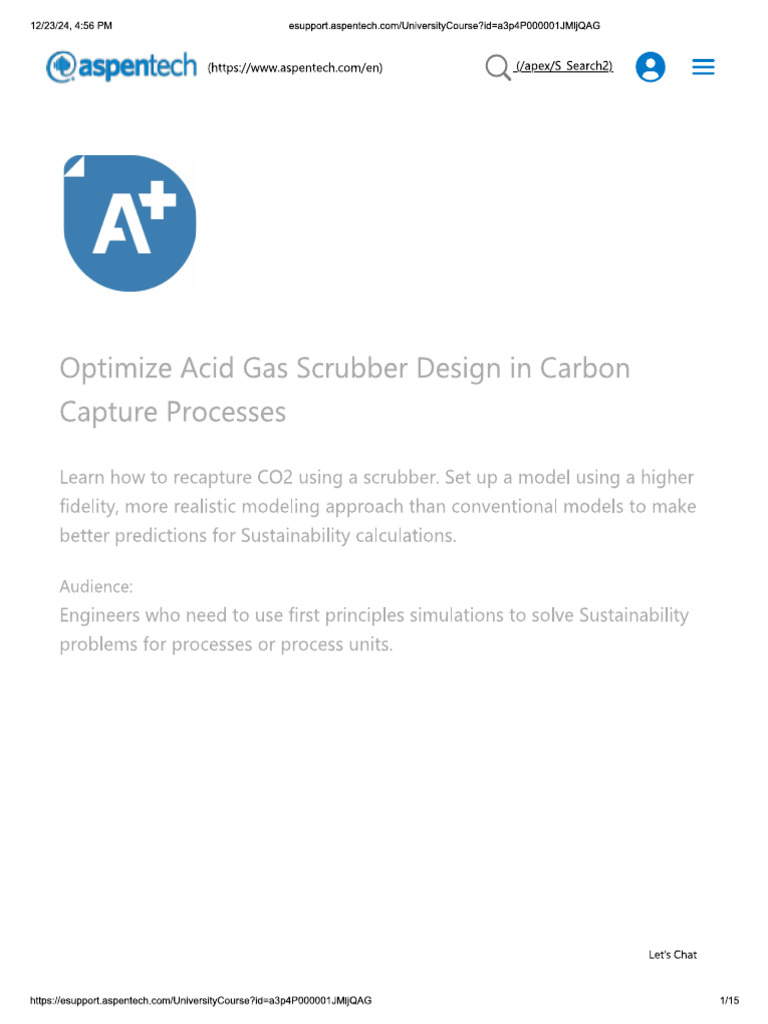 Optimize Acid Gas Scrubber Design in Carbon Capture Processes | PDF
