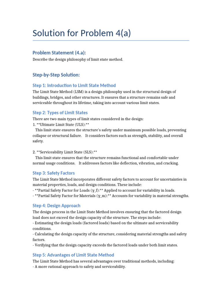 Solution For Problem 4a | PDF