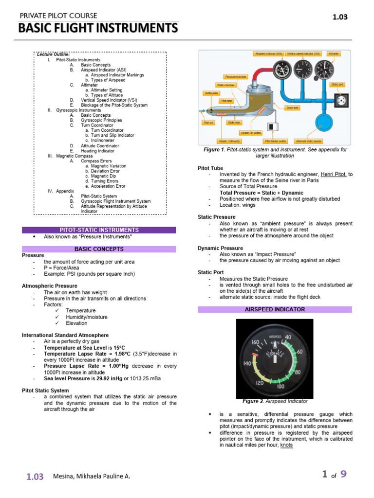 3. Flight Instruments | PDF | Airspeed | Aerospace