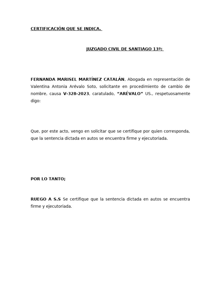 Certificación Que Se Indica | PDF