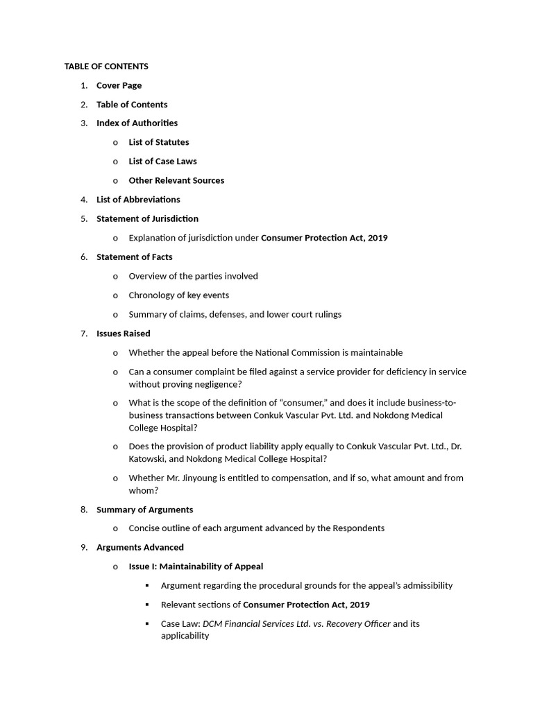Moot Memorial Harshita | PDF | Negligence | Legal Liability