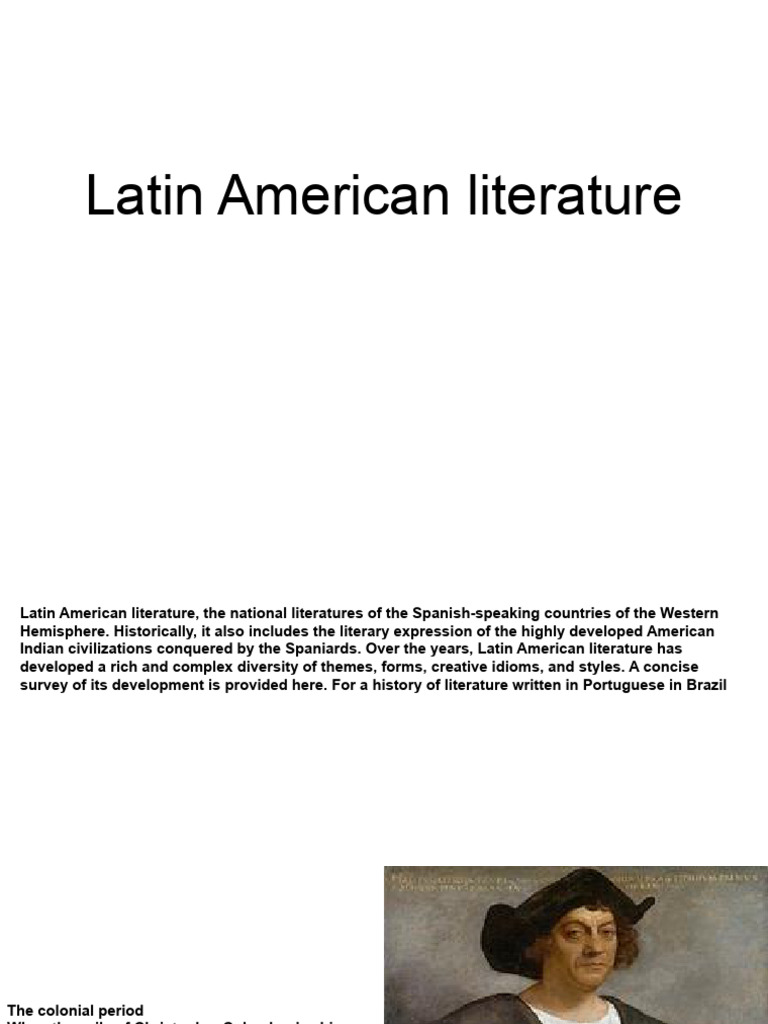 Latin American Literature | PDF | Latin America | New Spain