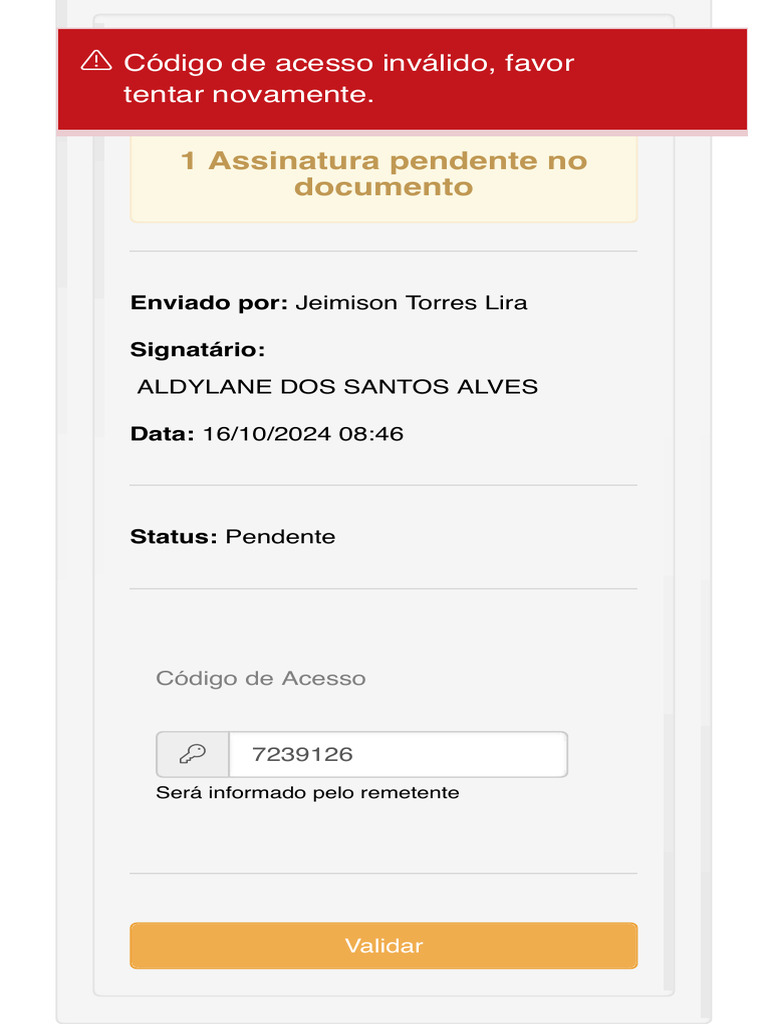 Assinar Documento Portal de Assinaturas TEX | PDF