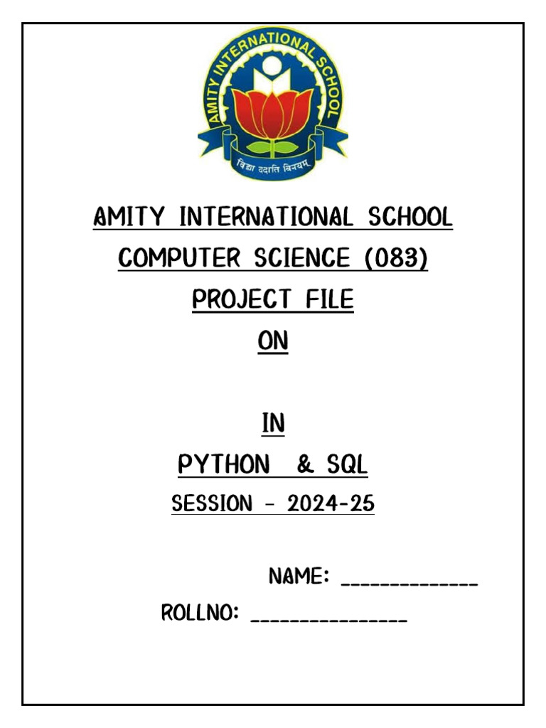 XII CS-front page of project file | PDF | Class (Computer Programming) | Object Oriented Programming