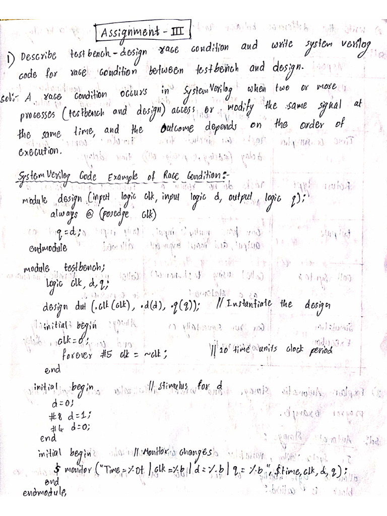 AVLSI Assignment (AI Ans.) | PDF