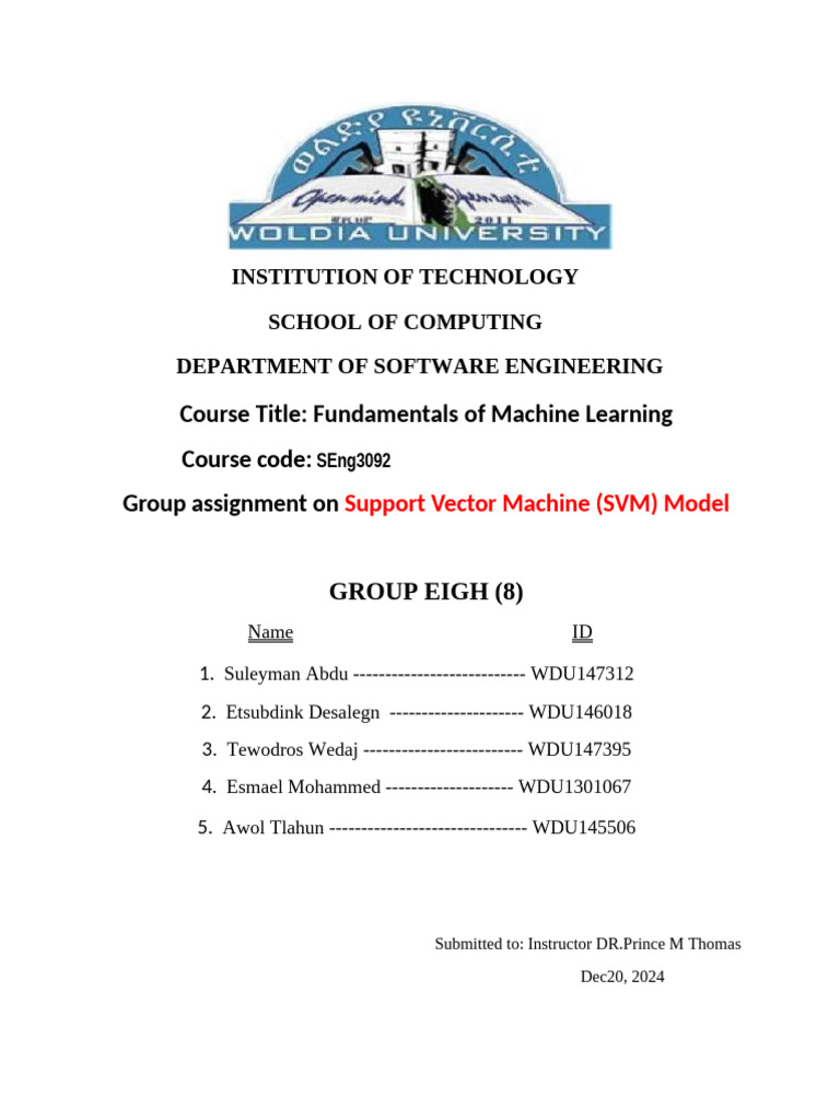 SVM | PDF | Support Vector Machine | Machine Learning