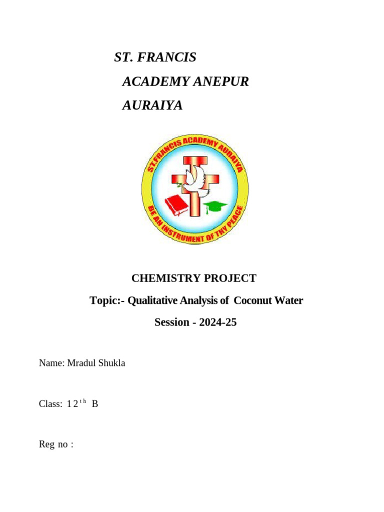 Chemistry Template | PDF