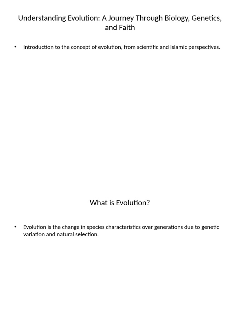 Evolution Science And Islamic Perspectives Pdf