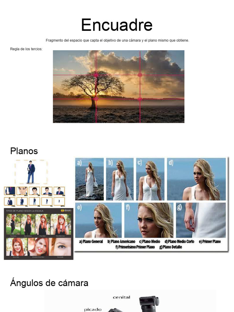 Planos, Encuadre, Angulos e Iluminacion | PDF