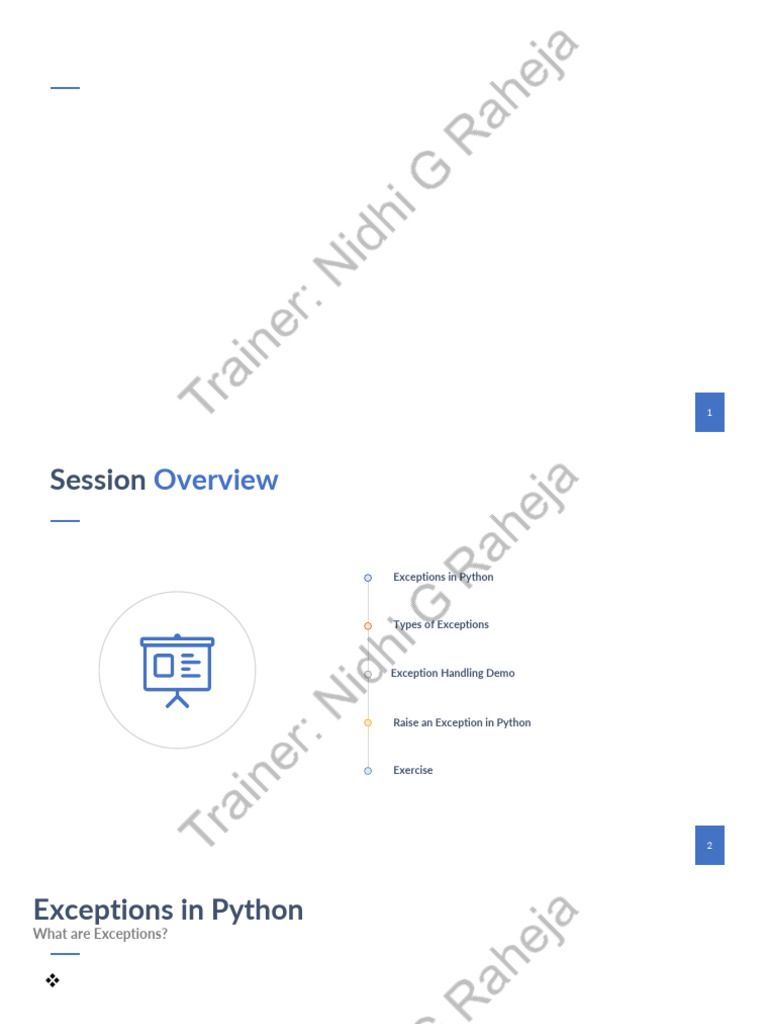 L 5 Exception Handling Pdf Python Programming Language Parameter Computer Programming
