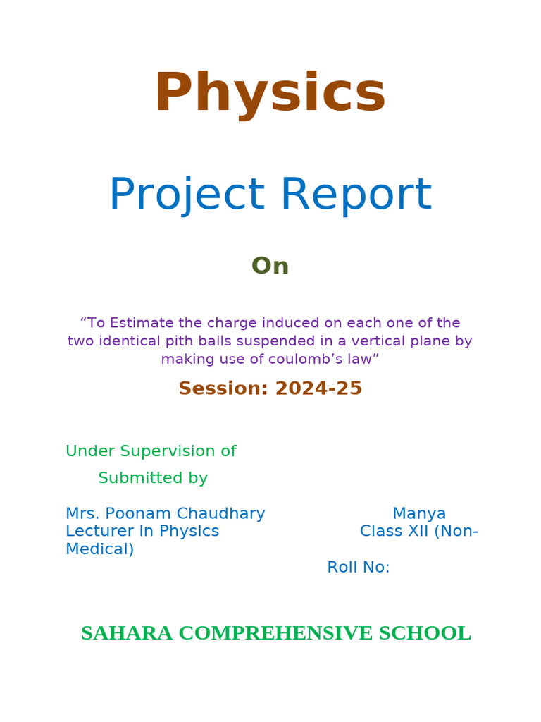 To Estimate The Charge Induced On Each One of The Two Identical Pith ...