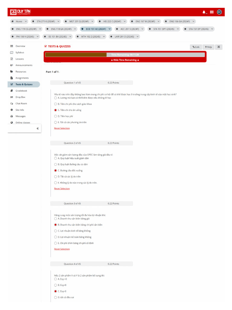 Screencapture Studyresource Duytan Edu VN Portal Site 231833 Tool JSF Delivery ...