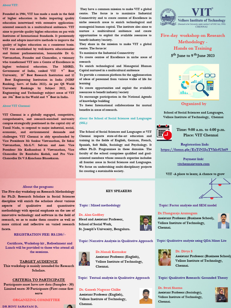 Research Methodology Workshop Brochure-2023 | PDF | Social Sciences ...