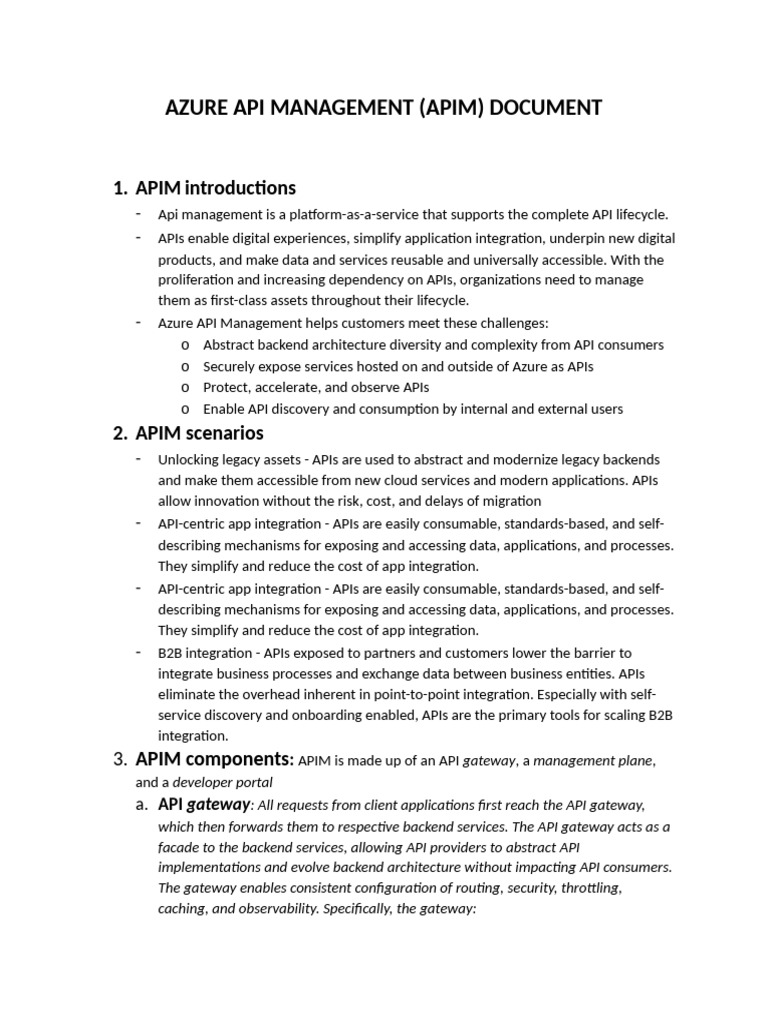 AZURE API MANAGEMENT | PDF | Microsoft Azure | Computing