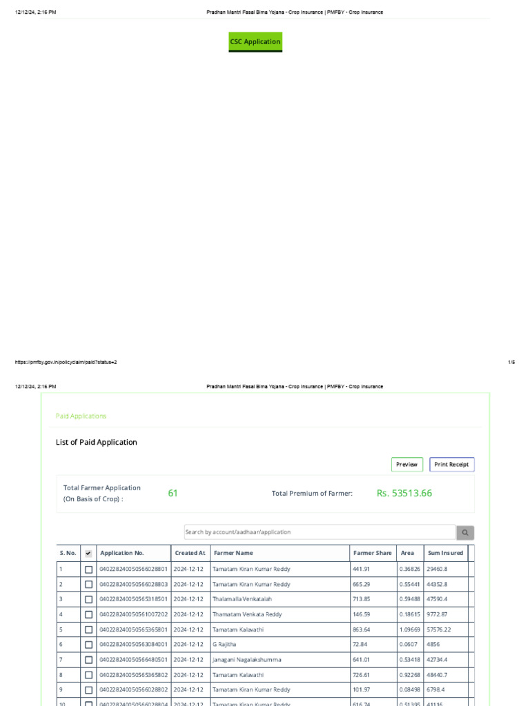 Pradhan Mantri Fasal Bima Yojana - Crop Insurance - PMFBY - Crop Insurance | PDF | Financial ...