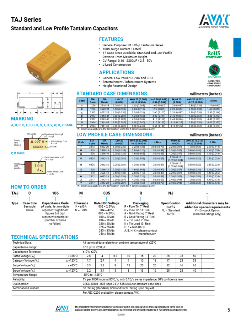 condensador tantalio | PDF | Capacitor | Capacitance