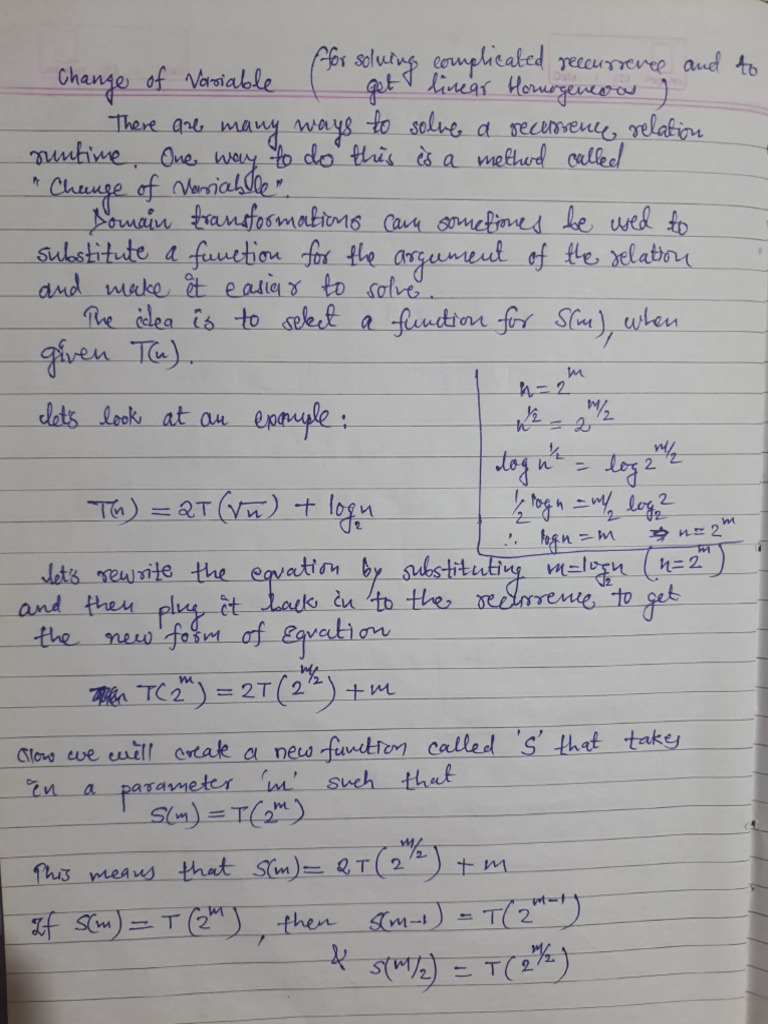 Change of Variable Vrushali Awale | PDF