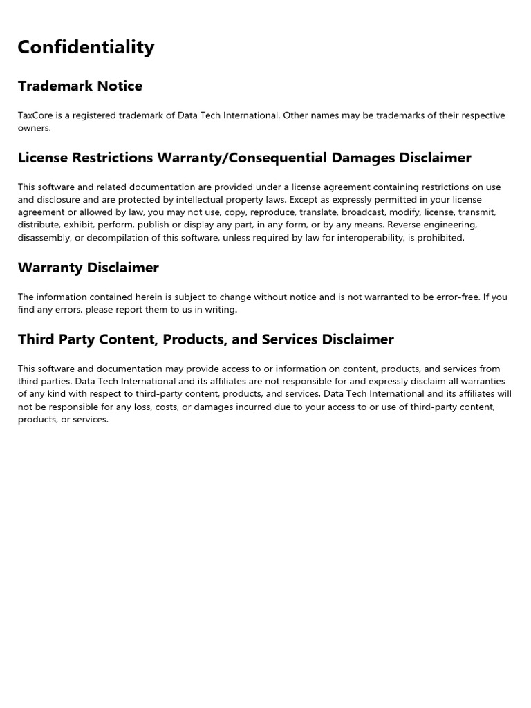Confidentiality | PDF