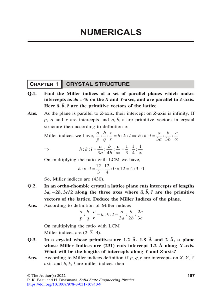 Ch10 - Baitap - Solid State Engineering Physics-Springer (2022) | PDF | Photoelectric Effect ...