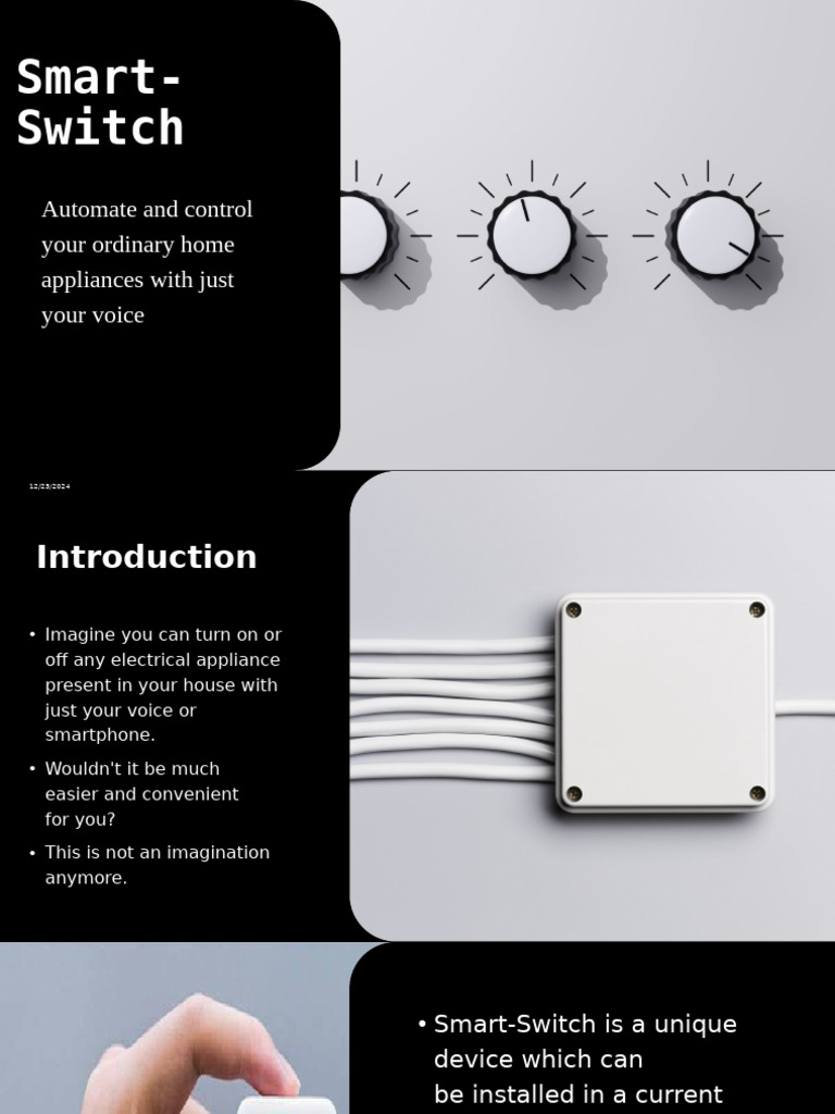 SIC Project - Smart Home Automation by Group 5 | PDF | Switch | Smartphone