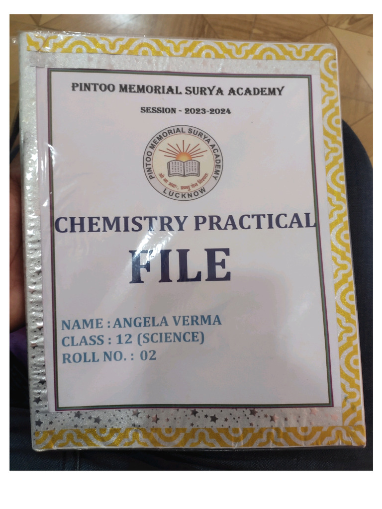 Chemistry Practical File | PDF