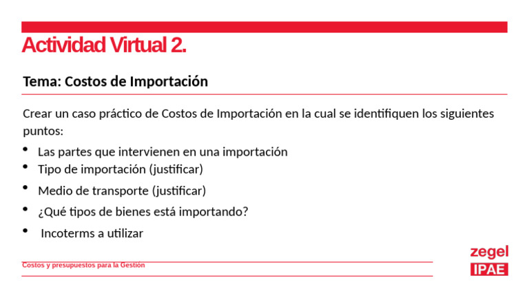 Actividad Virtual 2 Costos y Ptos | PDF