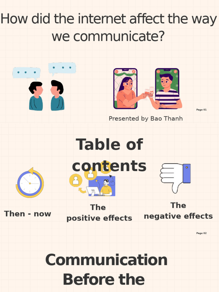 how did the internet affect the way we communicate | PDF