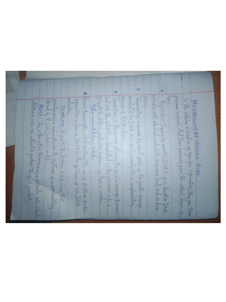 BCH 227 Incomplete Note | PDF