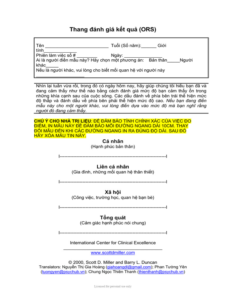 ICCE Outcome and Alliance Measures and Graph JK VNE | PDF