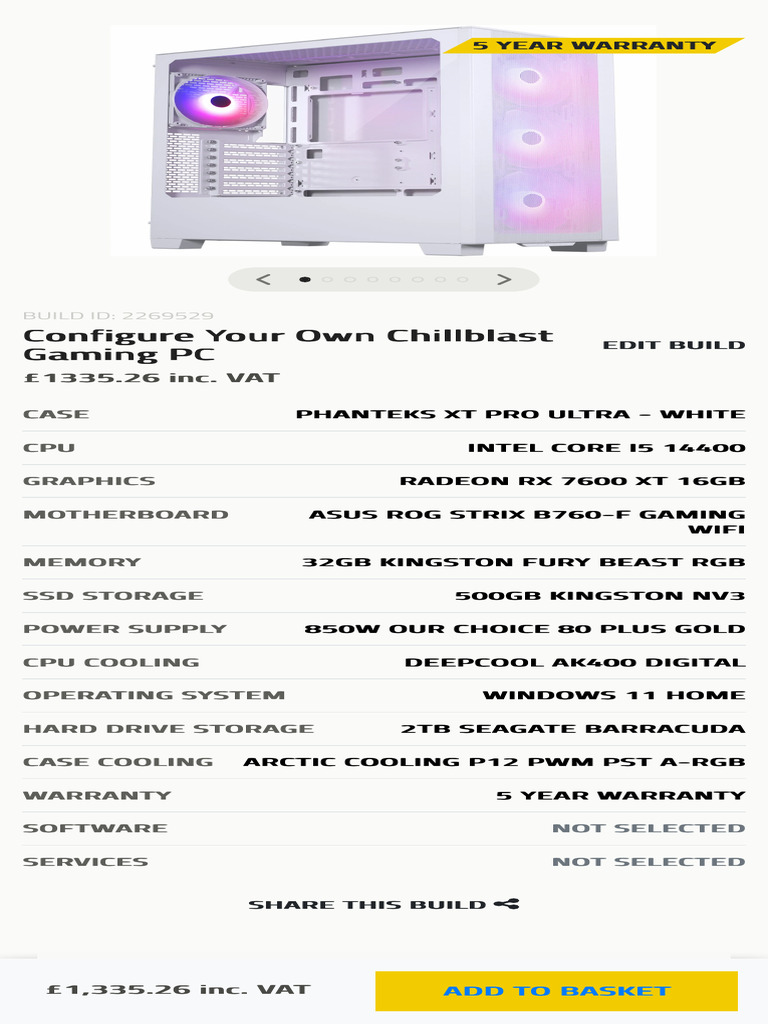 Configure Your Own Configure Your Own Chillblast Gaming PC | PDF ...