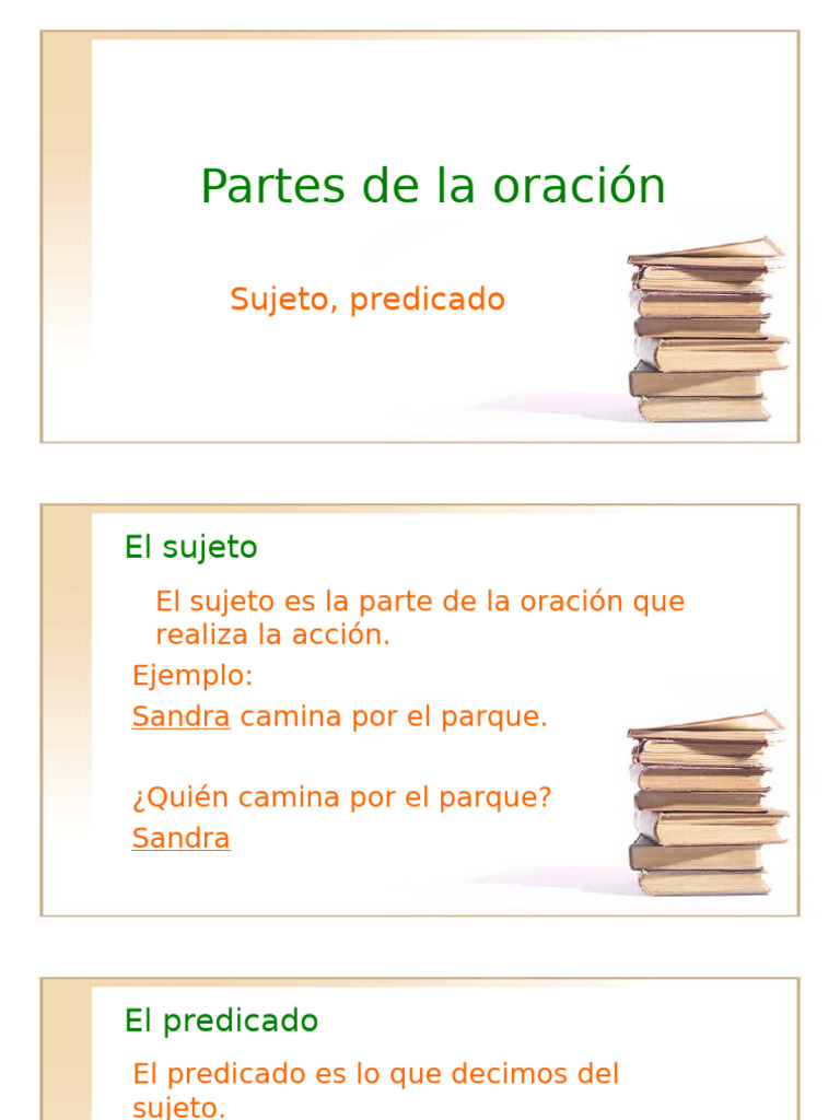 Sujeto y Predicado en la Oración | PDF