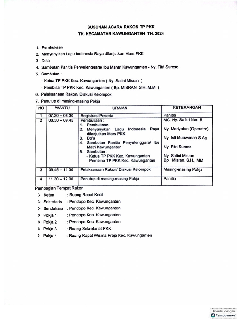 Random Acara Rakon | PDF