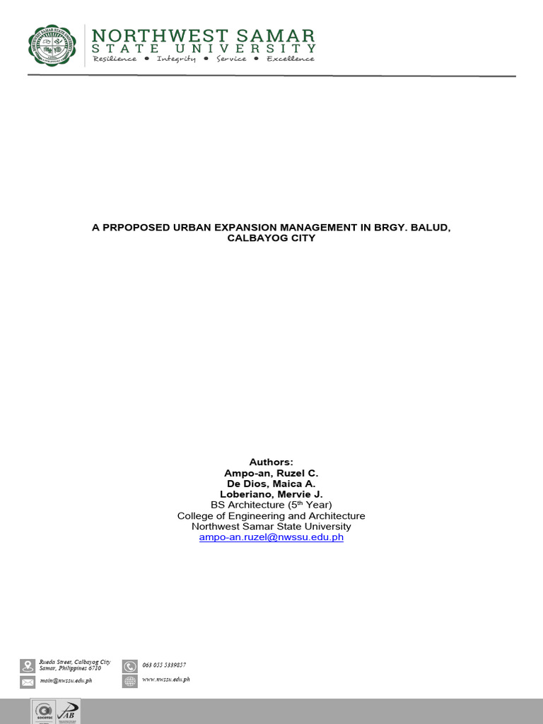 URBAN-DESIGN-PROPOSAL Ampo-An DeDios Loberiano | PDF | Green ...