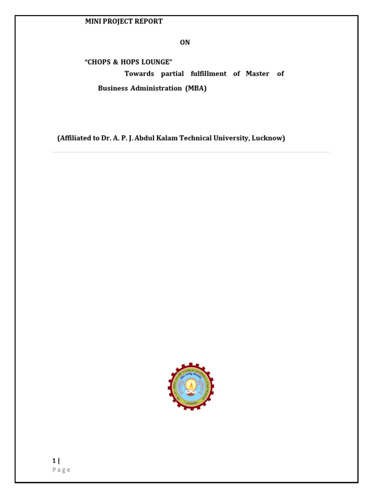 Food Mini Project Mba | PDF | Point Of Sale | Pricing