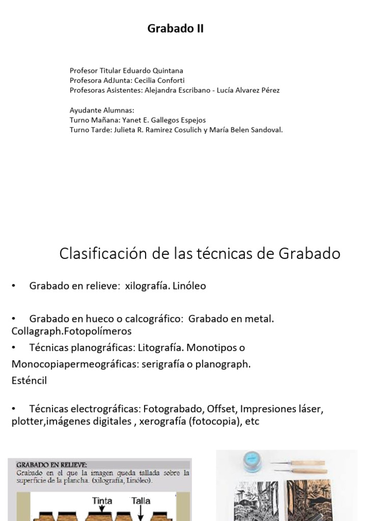 Técnica Aguafuerte 2021 | PDF | Grabado | Materiales