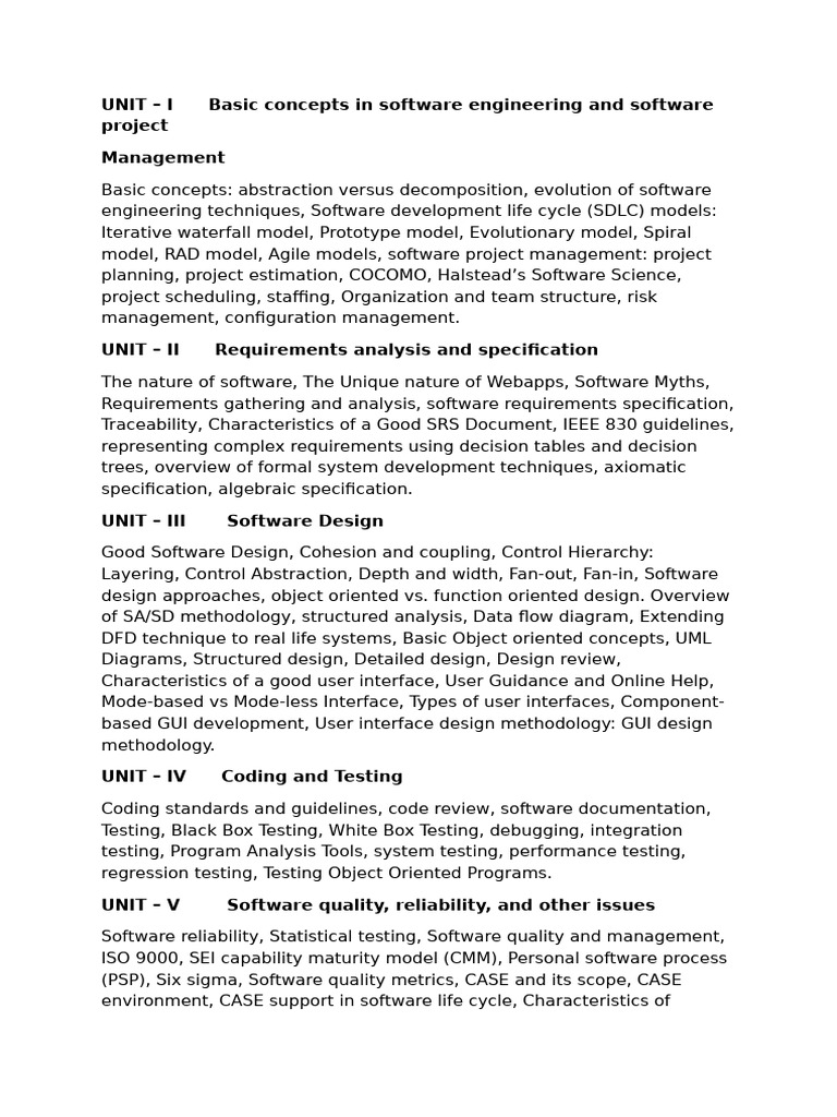 Software Engineering | PDF | Software Development Process | Software ... Software Engineering | PDF | Software Development Process | Software ...