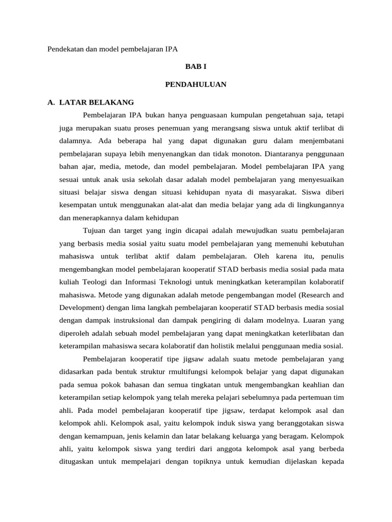 Makalah Ipa BAB II | PDF