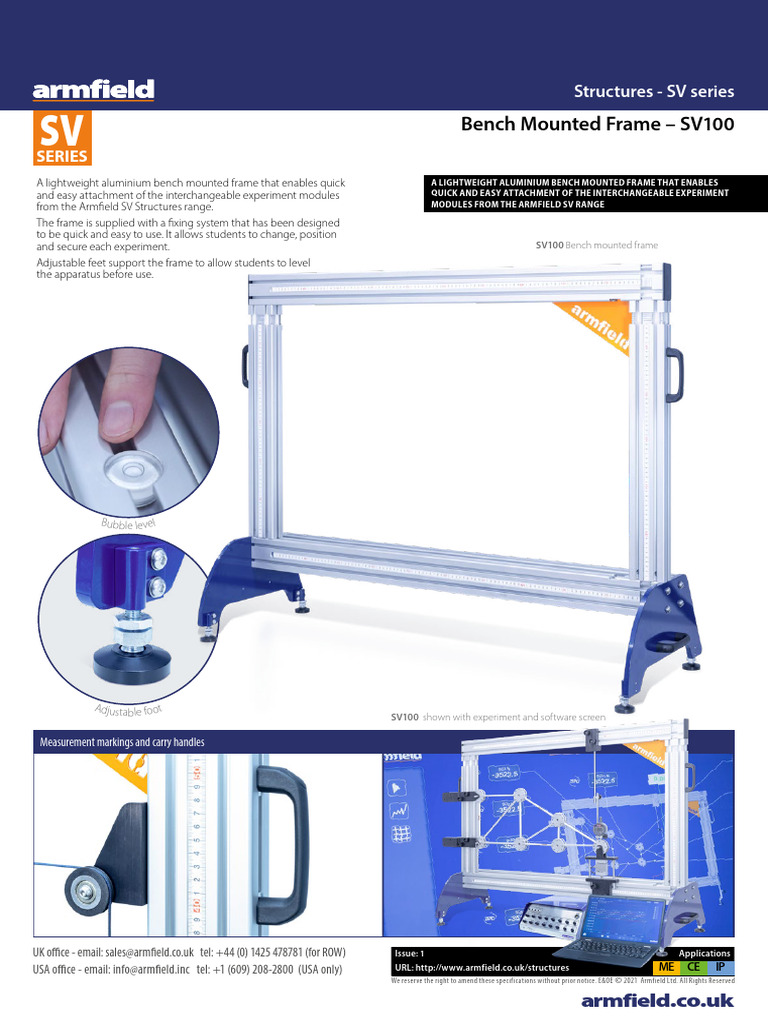 SV100 DataSheet V1c-Web-1 | PDF | Bending | Beam (Structure)