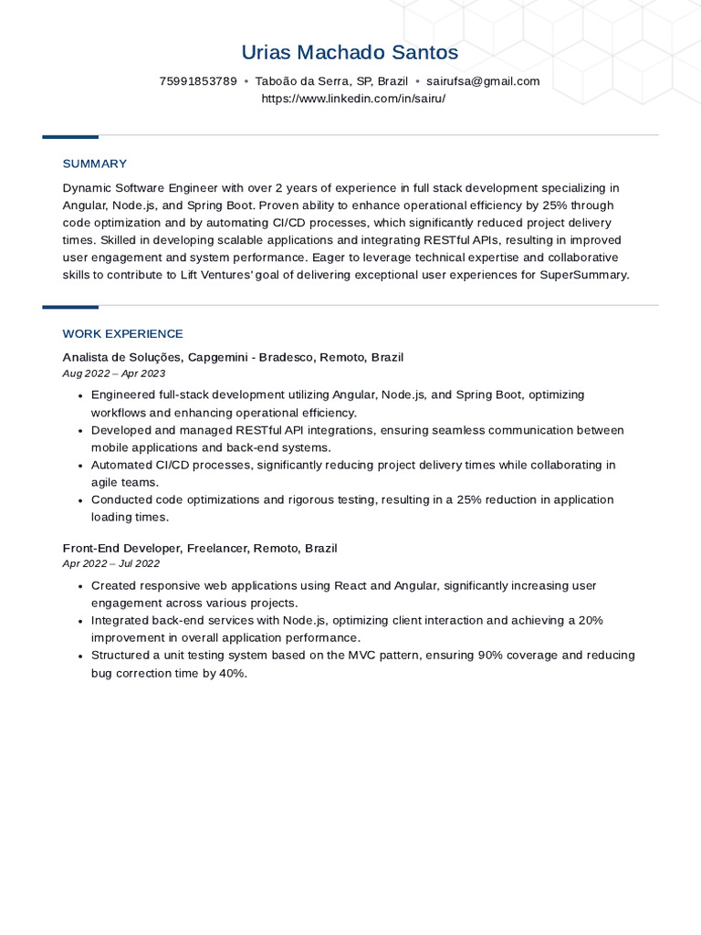 My resume (5) | PDF | Software Development | Computer Science