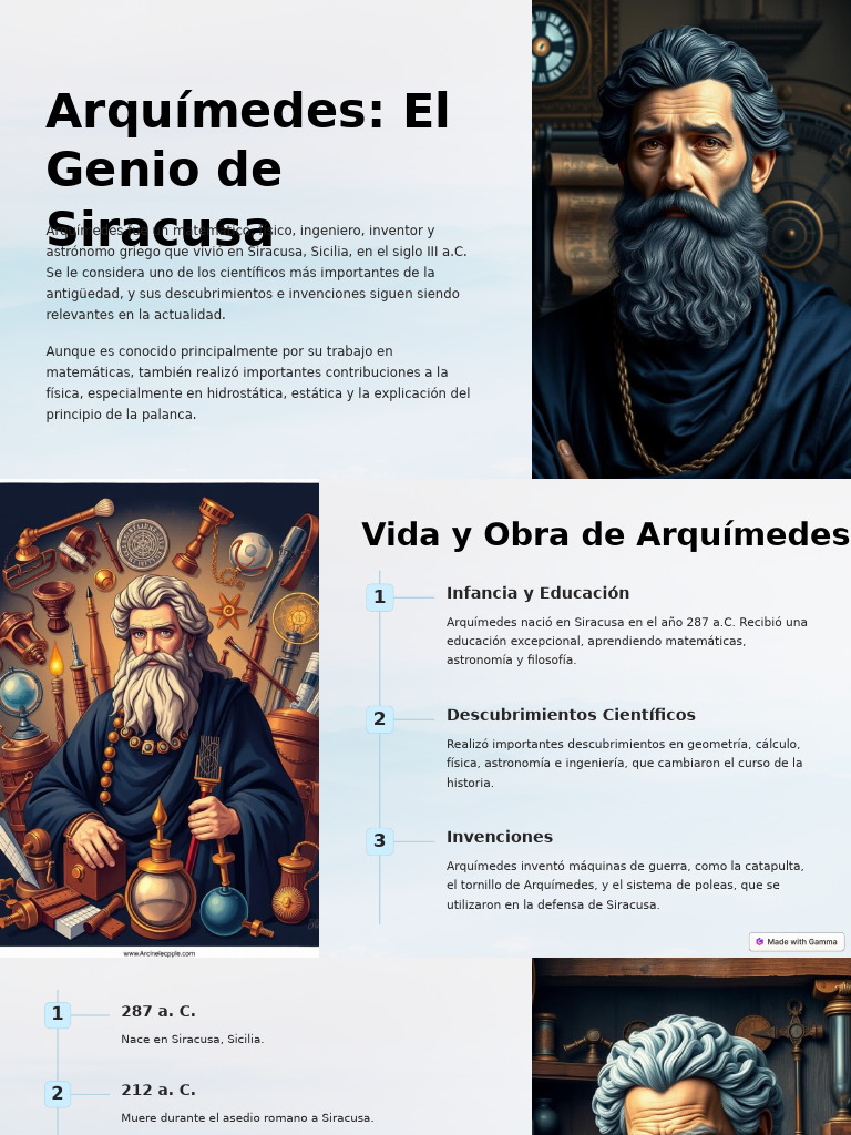 Arquímedes y la Corona de Hieron II | PDF | Densidad