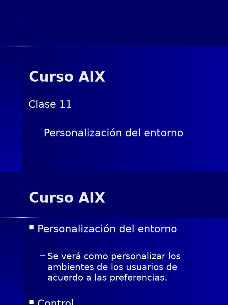 Curso AIX Clase 11 | PDF | Ingeniería de software | Software utilitario