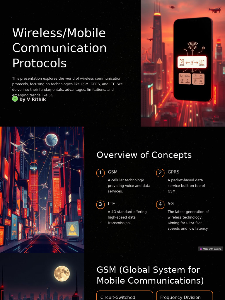 WirelessMobile Communication Protocols | PDF | General Packet Radio ...