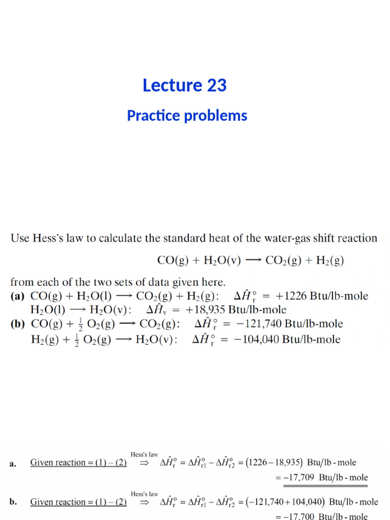 Lecture 23 Practice Problems | PDF